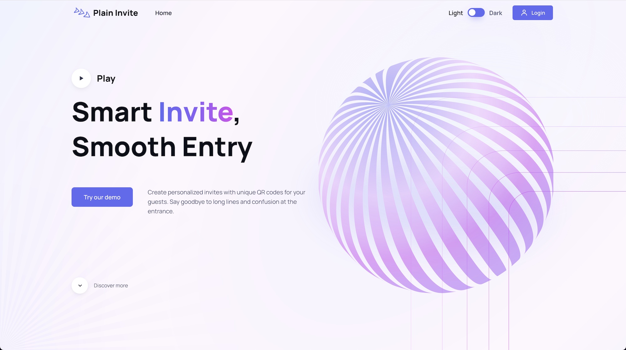 Plain Invite - Smart QR Code Invite For Your Events